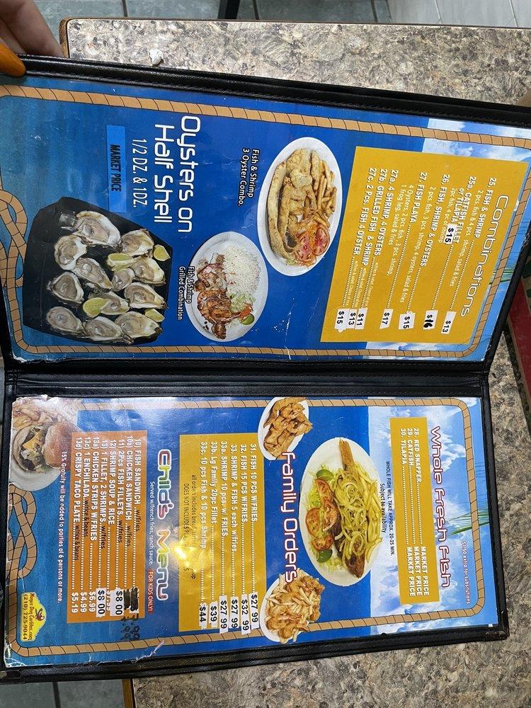 Menu at La Playa Restaurant, San Antonio, W Poplar St