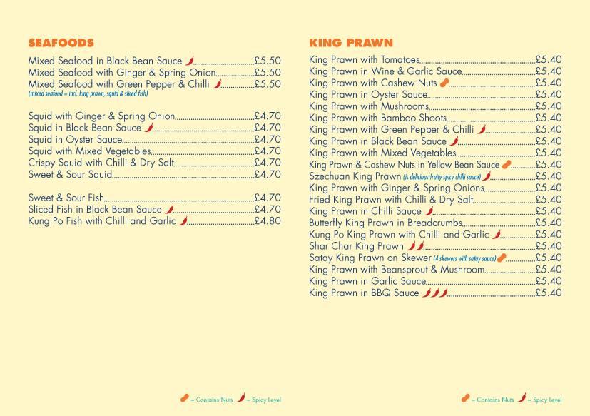 Menu at Surbiton Chinese Takeaway fast food, Surbiton