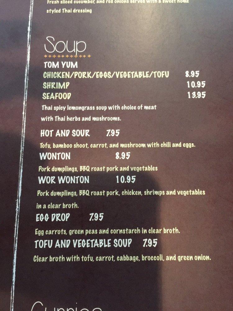 Menu at Amazing Thai restaurant, North Las Vegas, W Ann Rd #109