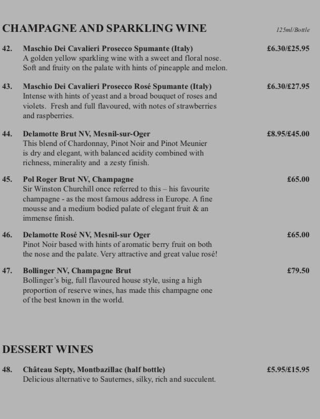 Menu at Rogue Bros At The Boat House restaurant, Queensferry