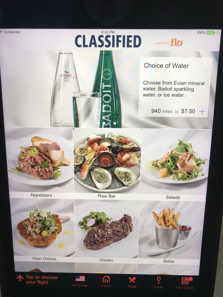 Menu at Classified pub & bar, Newark