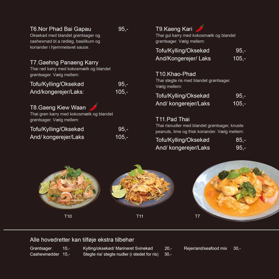 Menu at Itacho Sushi Thai og Kinesisk Take away restaurant, Charlottenlund