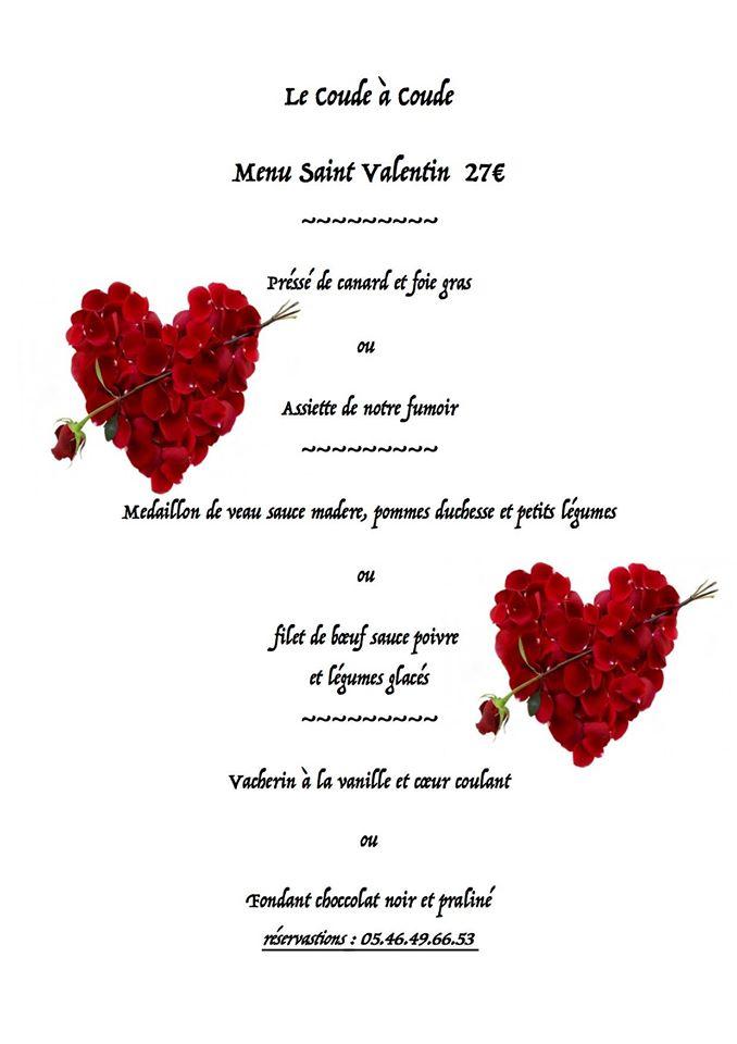 Menu au Le Coude à Coude restaurant, Jarnac-Champagne