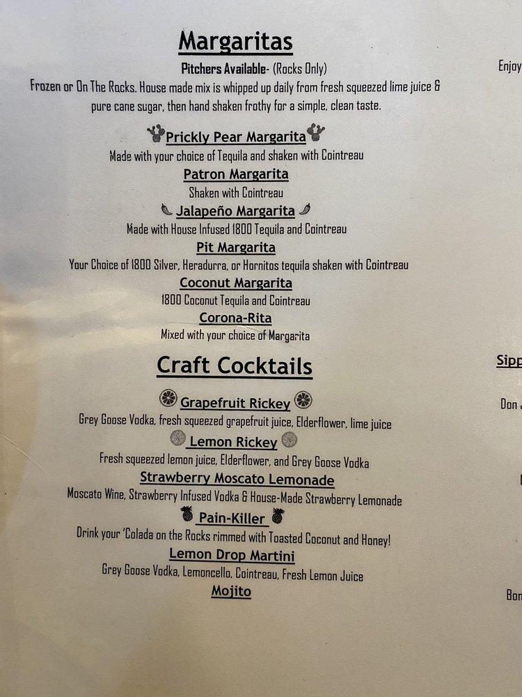 Menu at Mesquite Pit Steaks and Bar B Q, Granbury