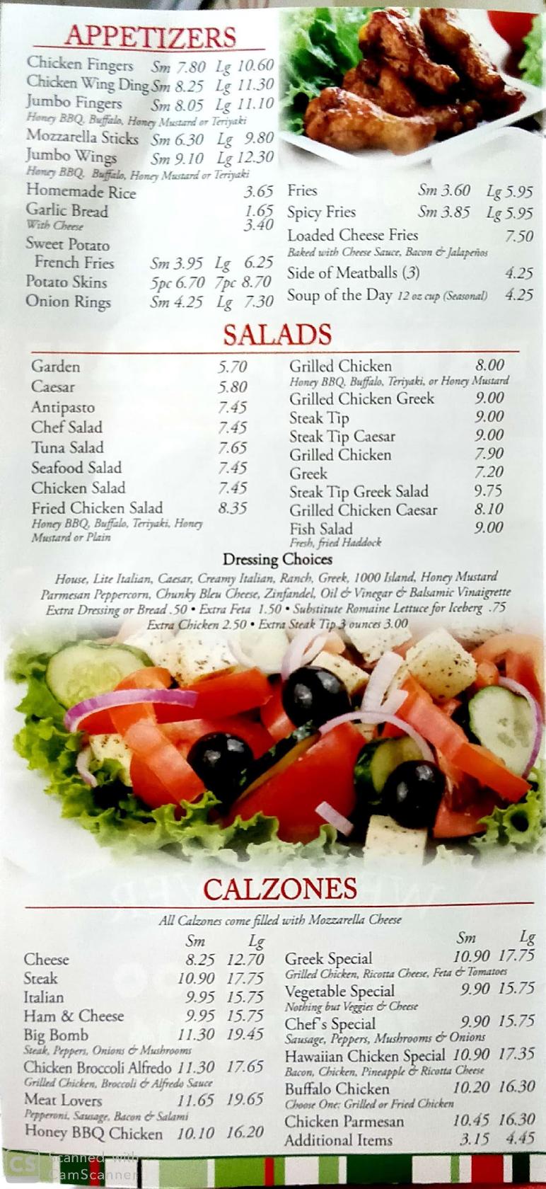 Menu at Randolph Cafe, Randolph