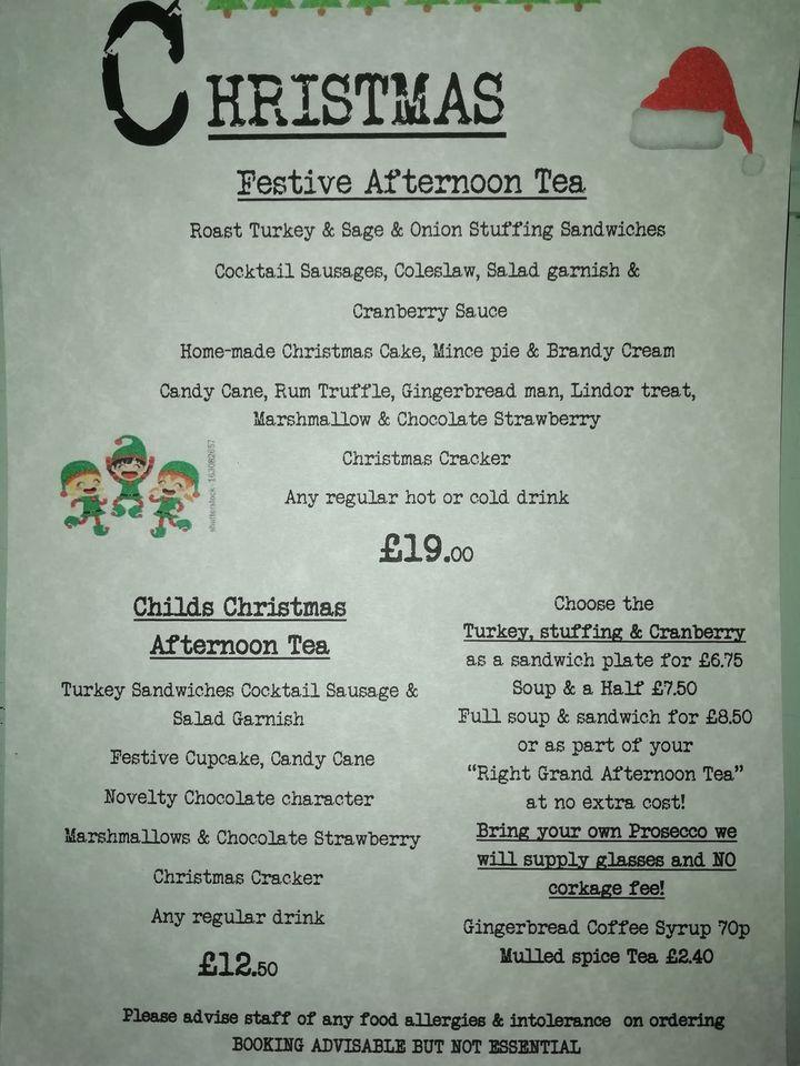 Menu at The Old Stables Vintage Tea Shop cafe, Chorley
