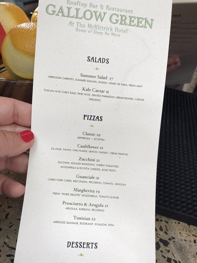 Menu at Gallow Green pub & bar, West New York