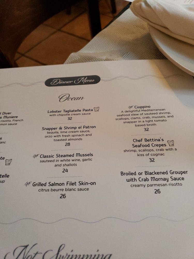 Menu at Marcello's Ocean Grille & Spirits pub & bar, Port Isabel