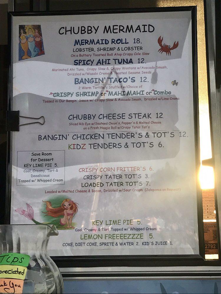 Menu at Chubby Mermaid fast food, Southwest Ranches