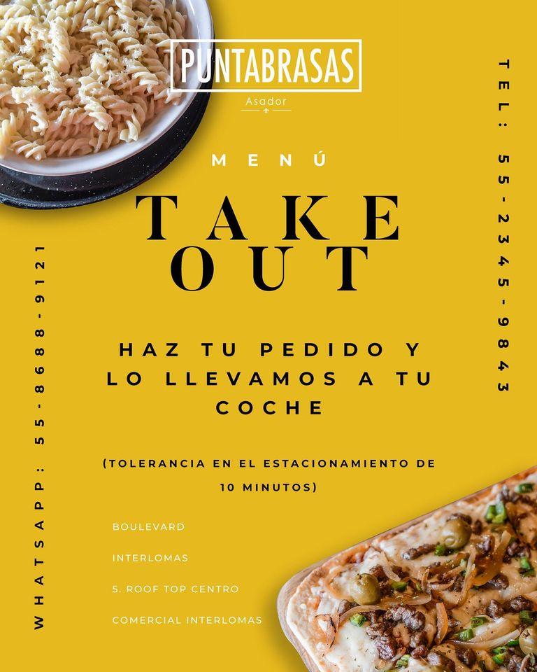 Menu at Punta Brasas restaurant, Ciudad López Mateos, C. Interlomas