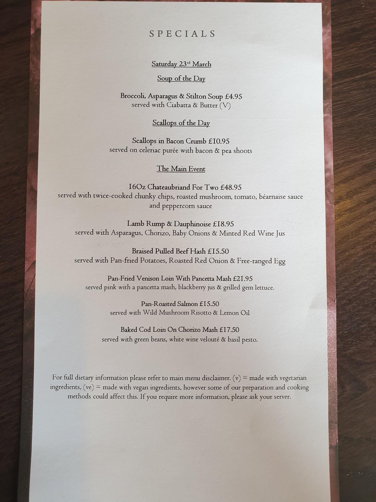 Menu at Crown Wolverhampton pub & bar, Wolverhampton, 83 Wergs Rd