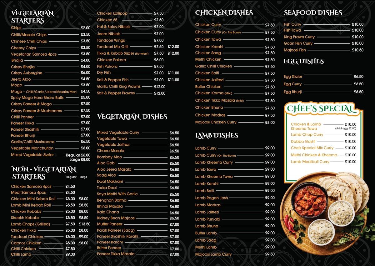 Menu at The Little Club Bar & Grill, Leicester