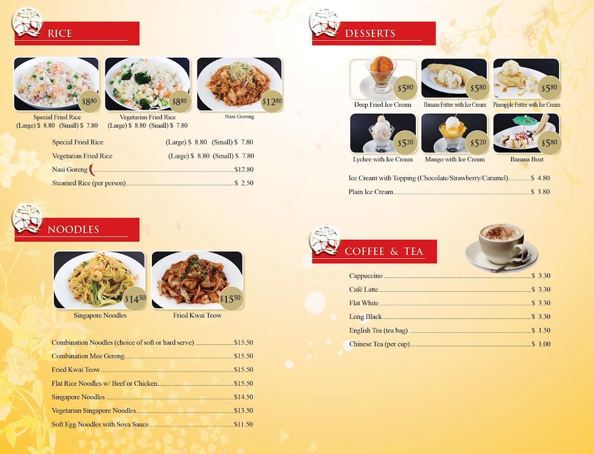 Menu at Asia Garden Chinese Restaurant, Wantirna