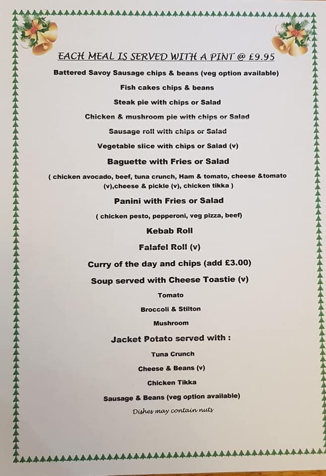 Menu at The Crown Pub and Restaurant, Buckingham