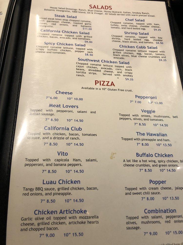 Menu at The Gateway Grill pub & bar, Springfield