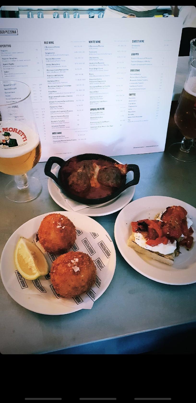 Menu at Bosco Pizzeria, Bath