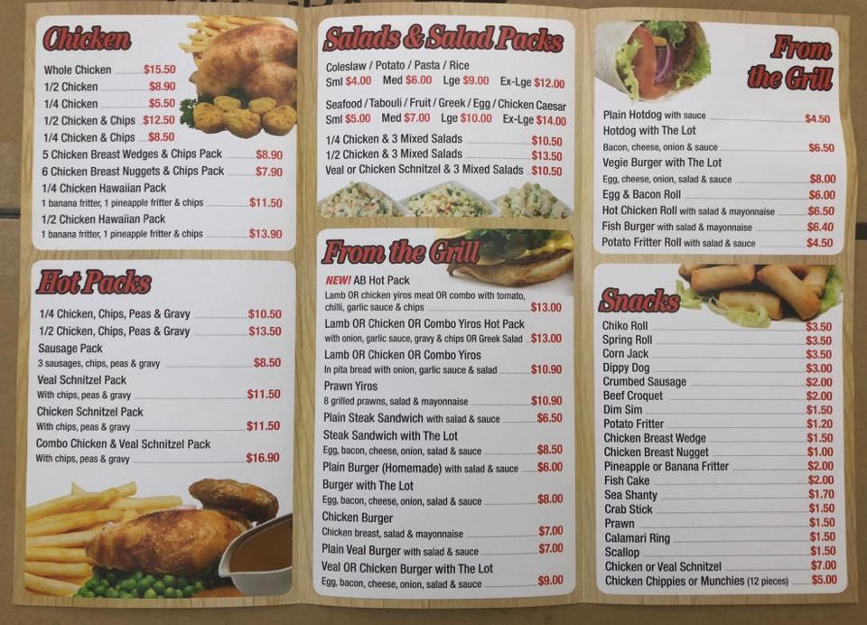 Menu at Caesars Palace Chicken & Seafood fast food, Evanston