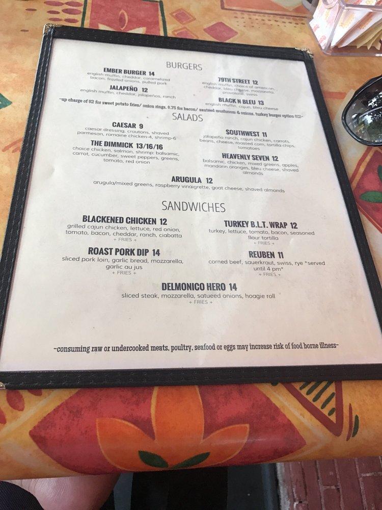 Menu at Historic Dimmick Inn pub & bar, Milford