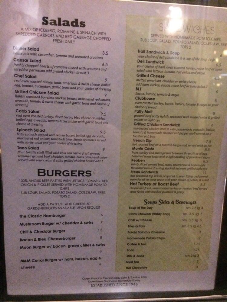 Menu at M & M Restaurant & Lounge, Gresham