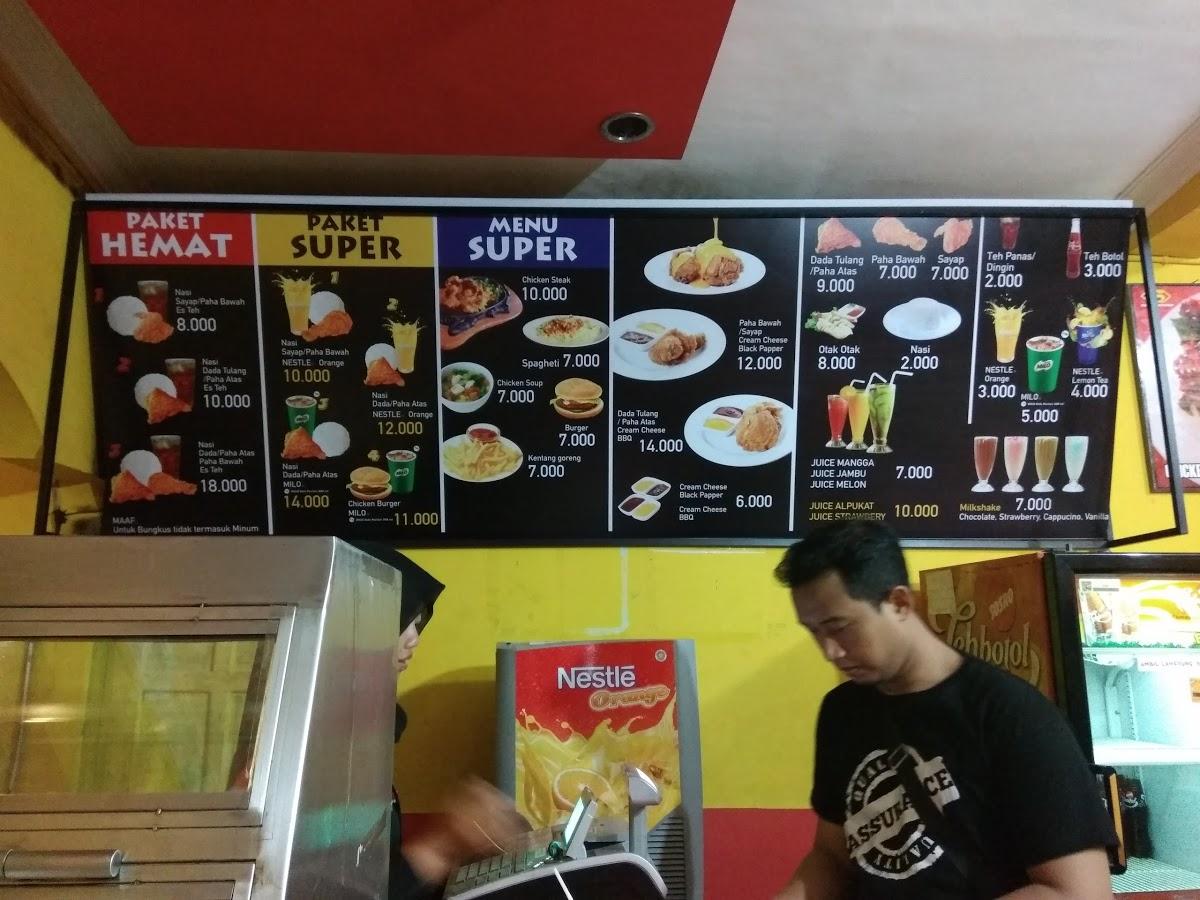 Menu at Super Chicken Sambilegi restaurant, Maguwoharjo