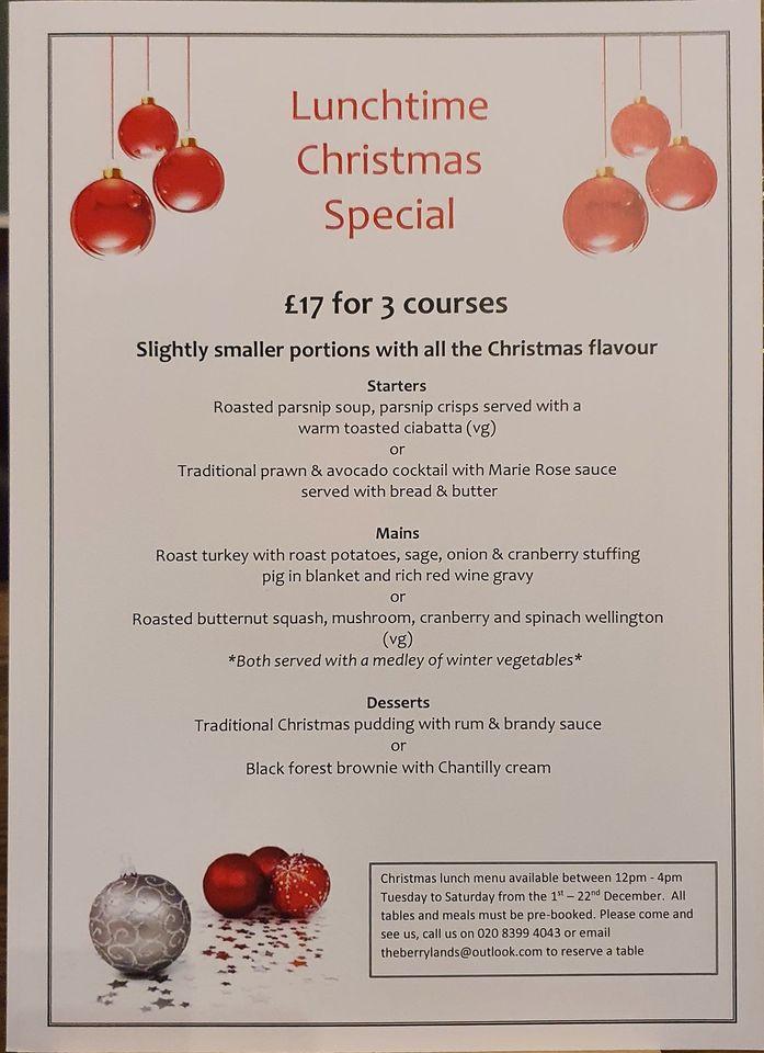 Menu at The Berrylands pub & bar, Surbiton