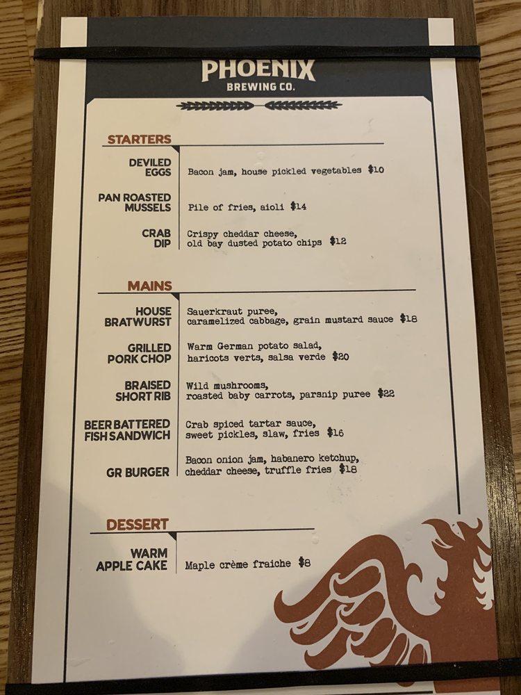 Menu at The Phoenix Emporium pub & bar, Ellicott City