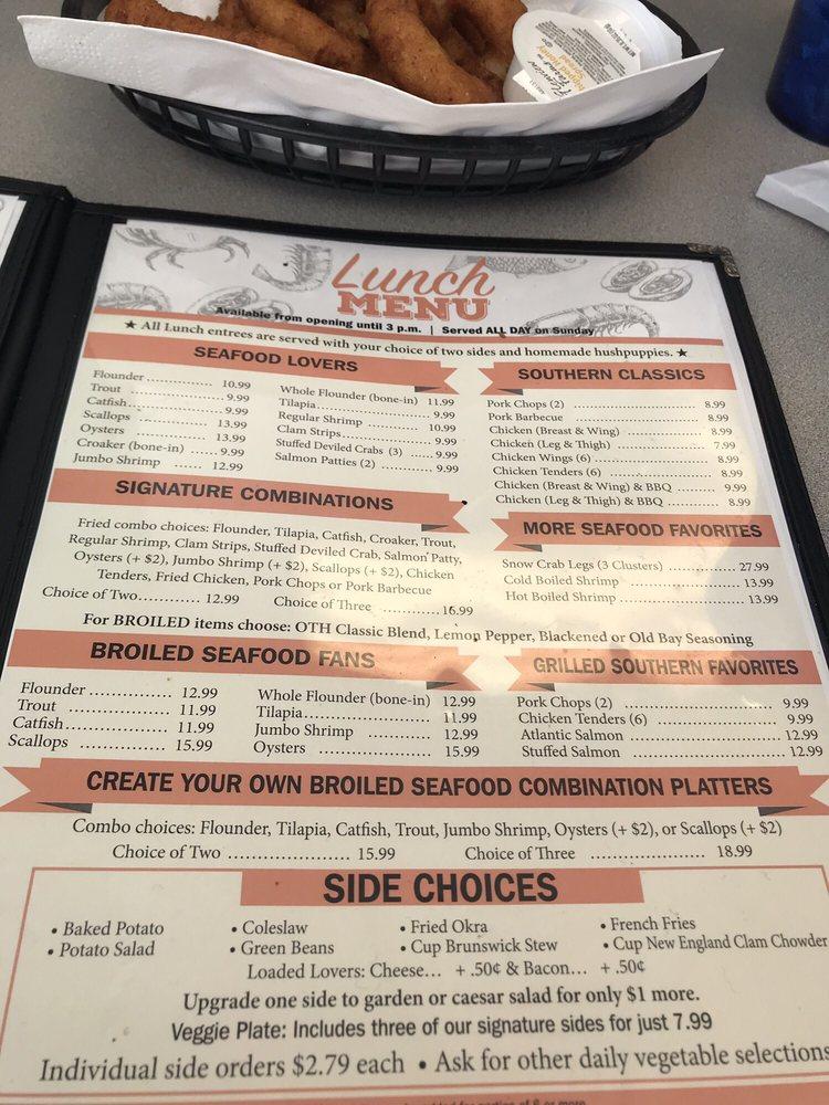 Menu at Off The Hook Seafood Restaurant, Rolesville