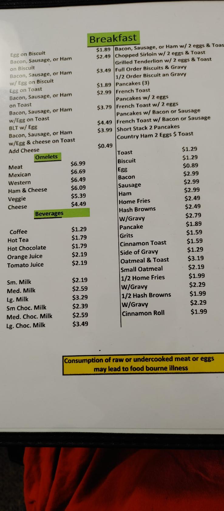 Menu at Connie's Country Kitchen restaurant, Paoli