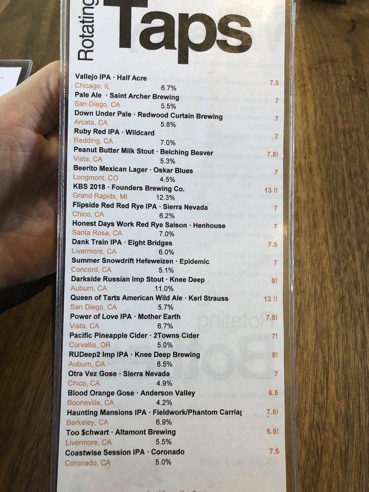 Menu at Eureka! pub & bar, Concord