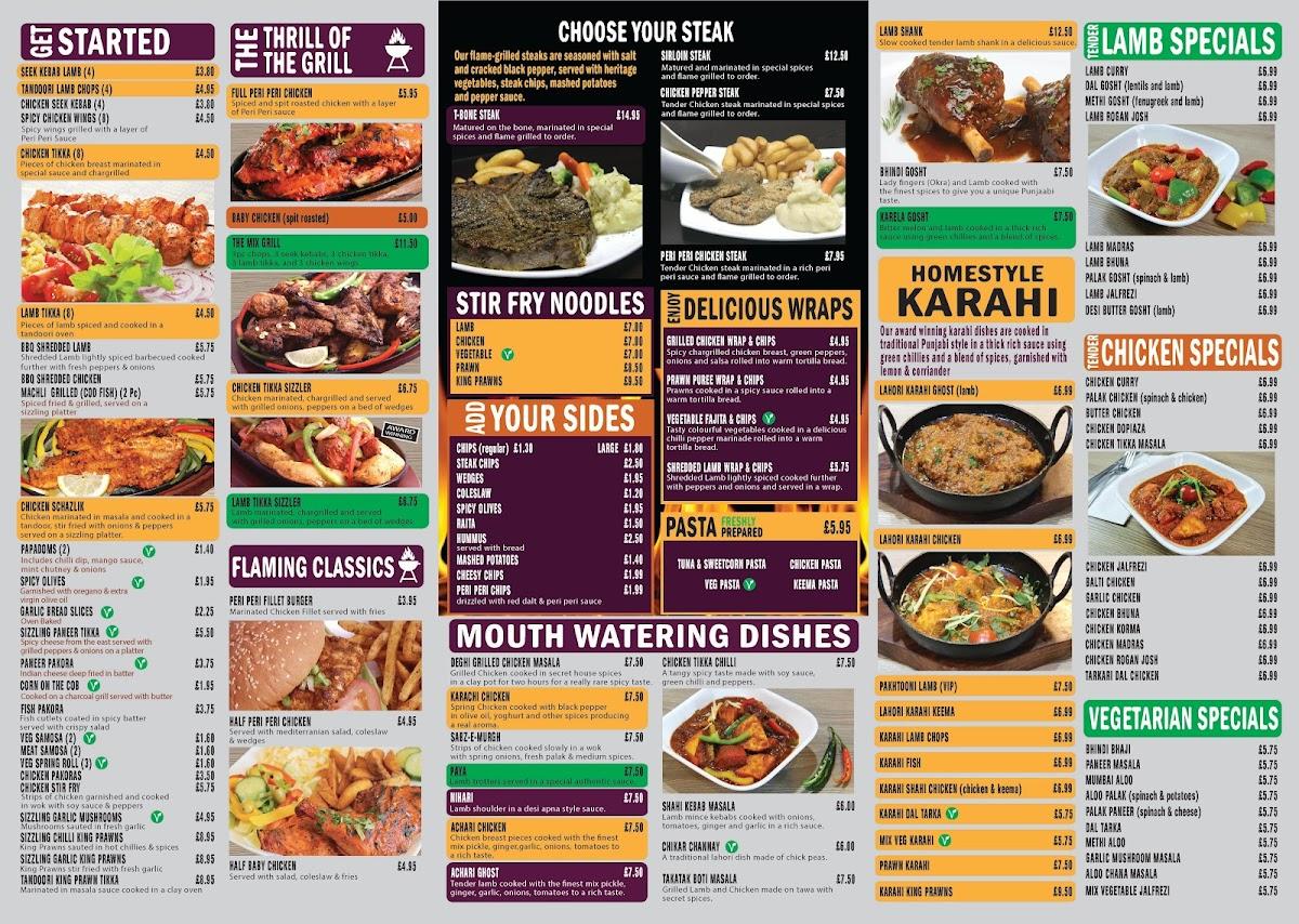 Menu at Kebabish Original Blackburn restaurant, Blackburn