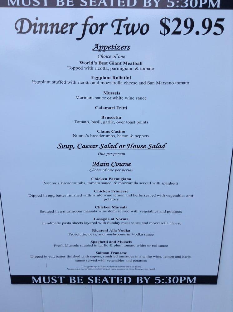 Menu at Tutto Fresco pizzeria, Port St. Lucie, Reserve Blvd