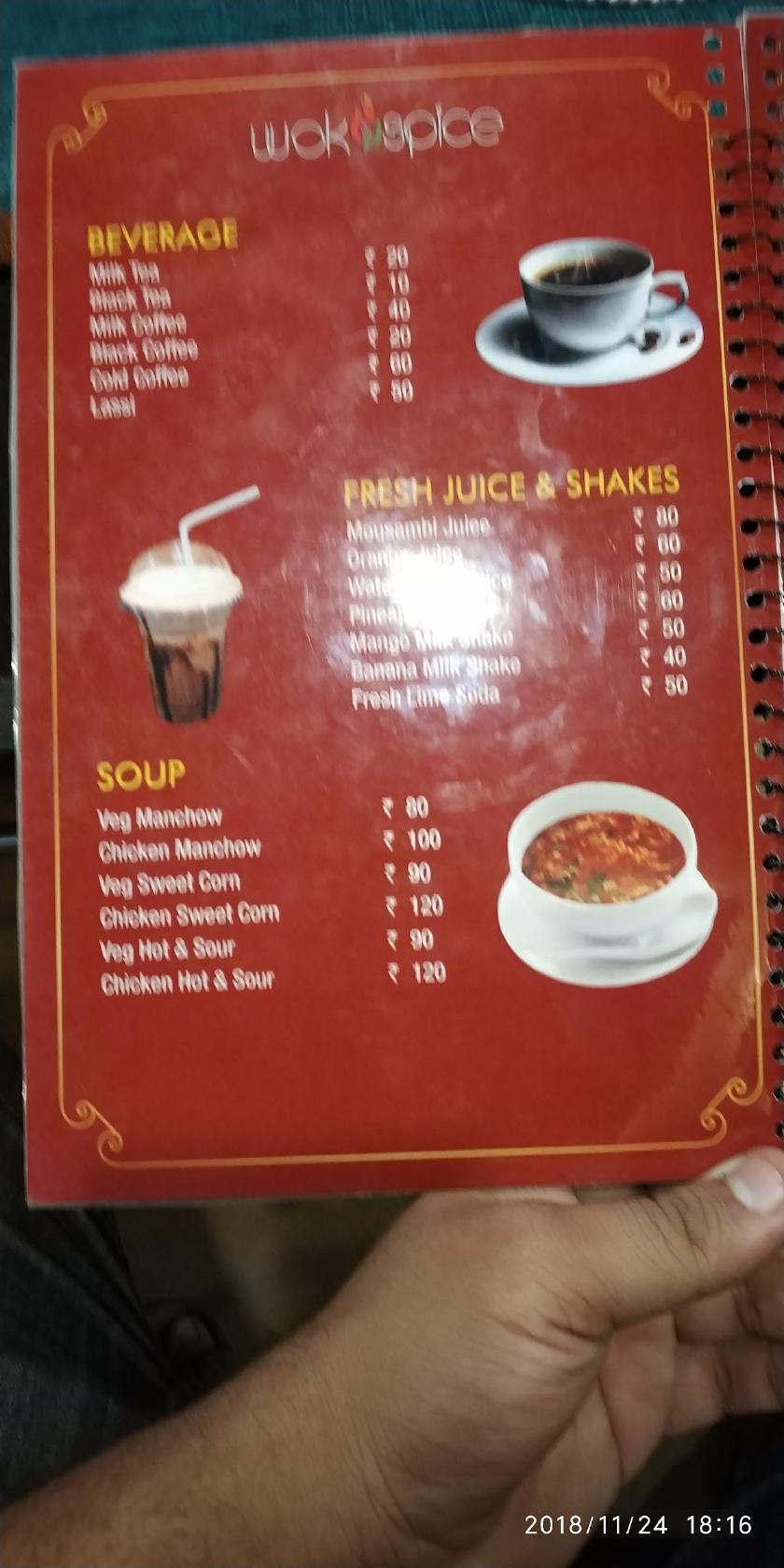 Menu at Wok & Spice, Mangaldoi