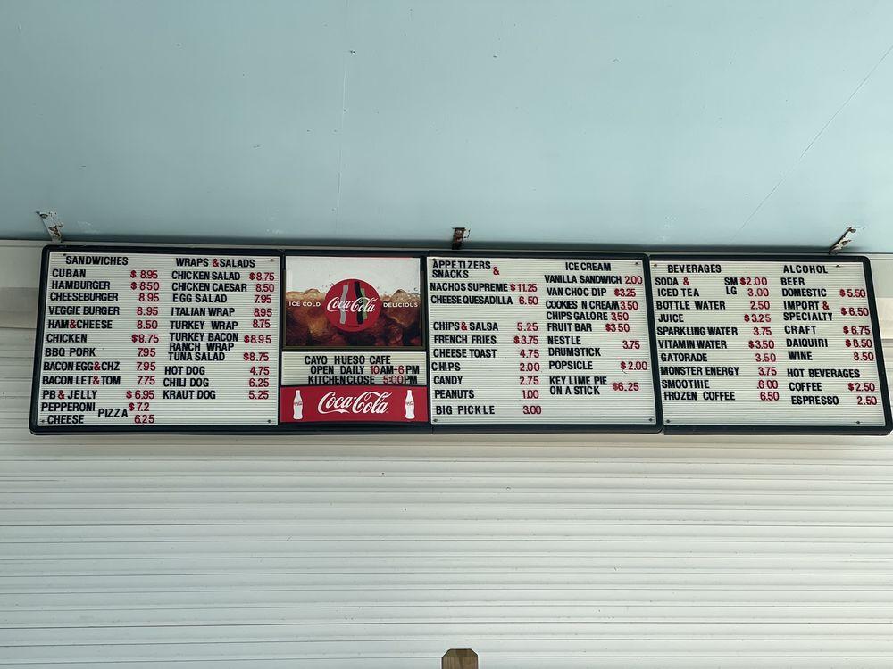 Carta de Cayo Hueso Cafe, Cayo Hueso, Fort Zachary Taylor State Park