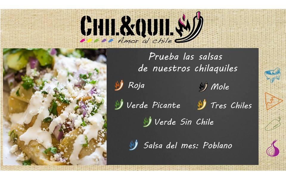Menu at Chil&quil restaurant, Mexico City
