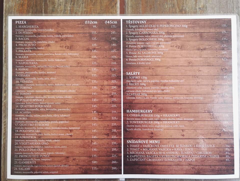 Menu at Pizzerie Kobylisy - La Nicola Pizza,Pasta,Burger,Tortilla ...