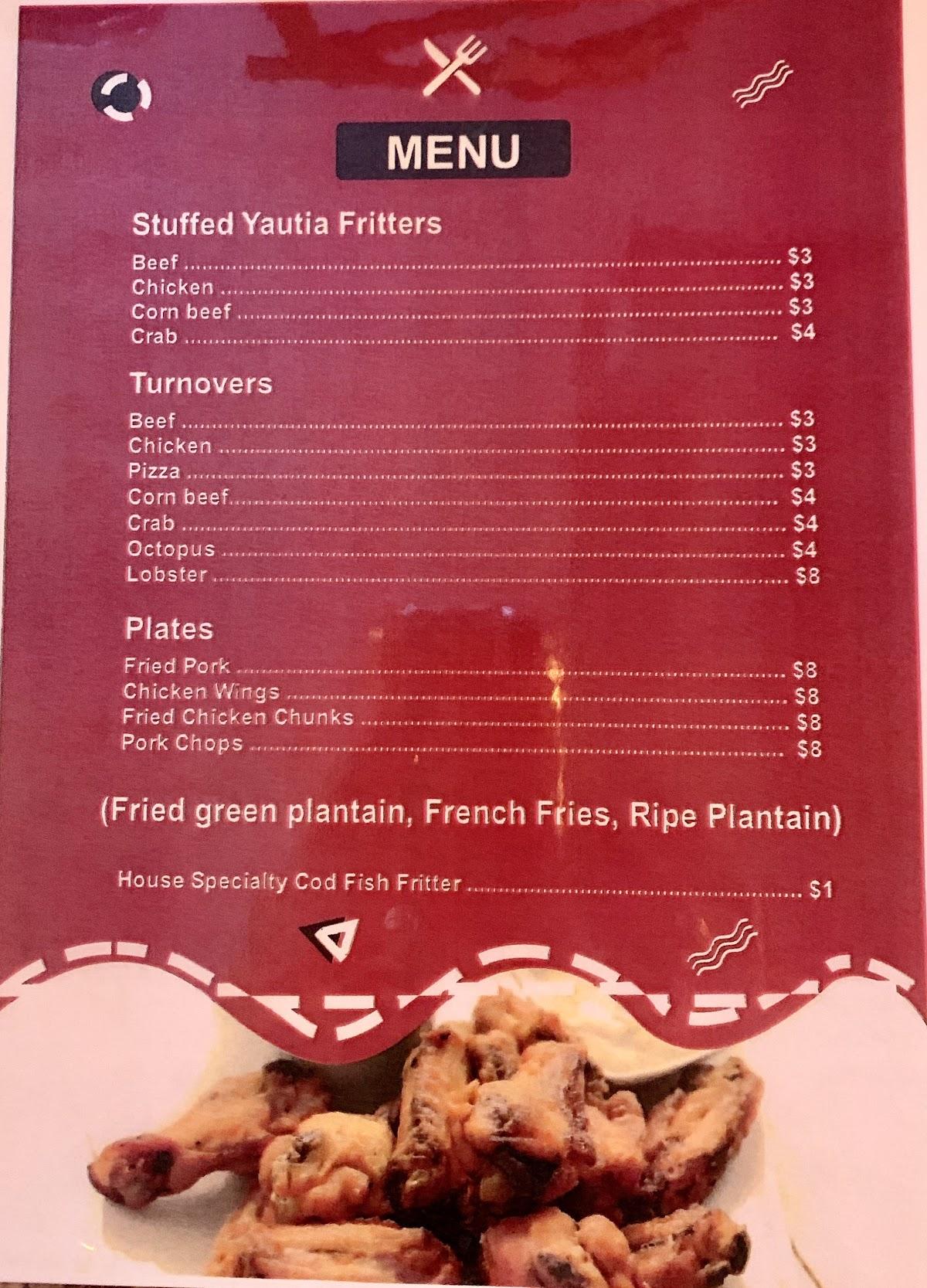 Menu at PR House Restaurant, Orlando