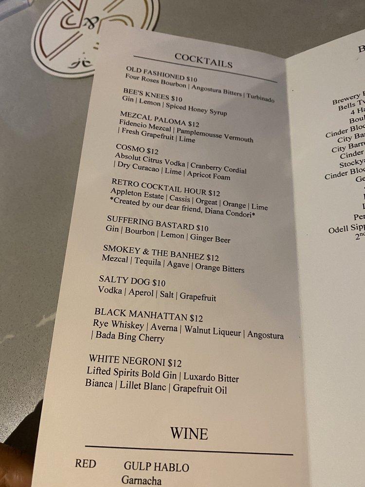 Menu at Goat & Rabbit pub & bar, Kansas City