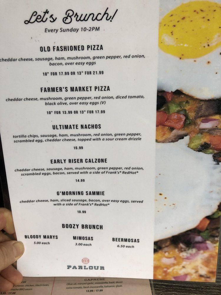 Menu at PARLOUR pub & bar, Jeffersonville, 131 W Chestnut St