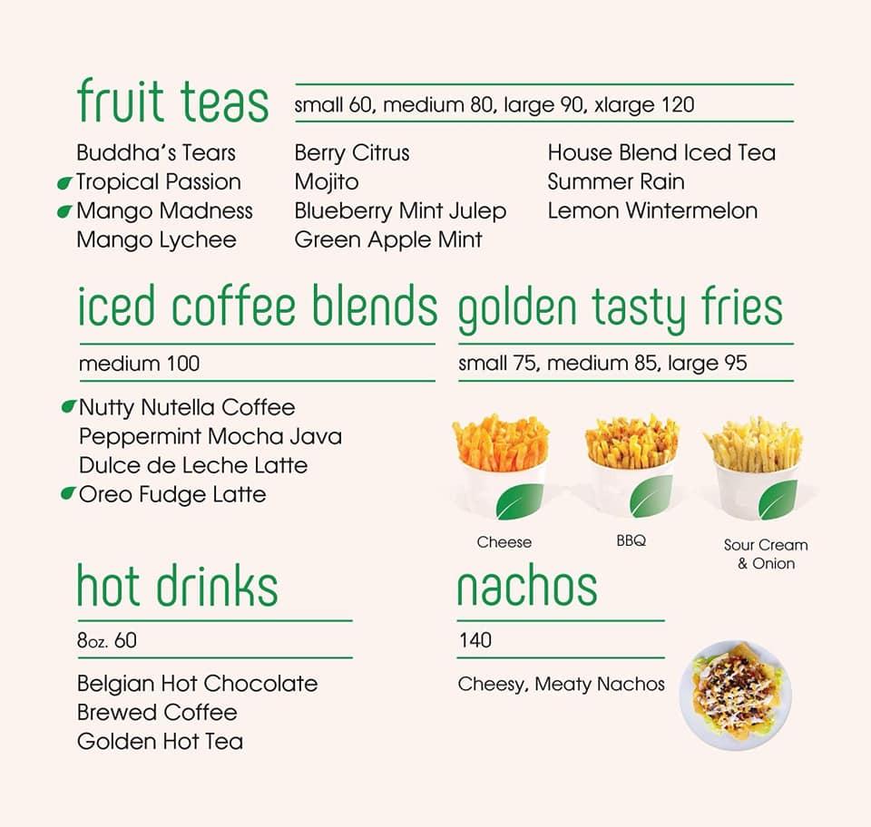 Menu at Bon Appetea - Monumento cafe, Caloocan