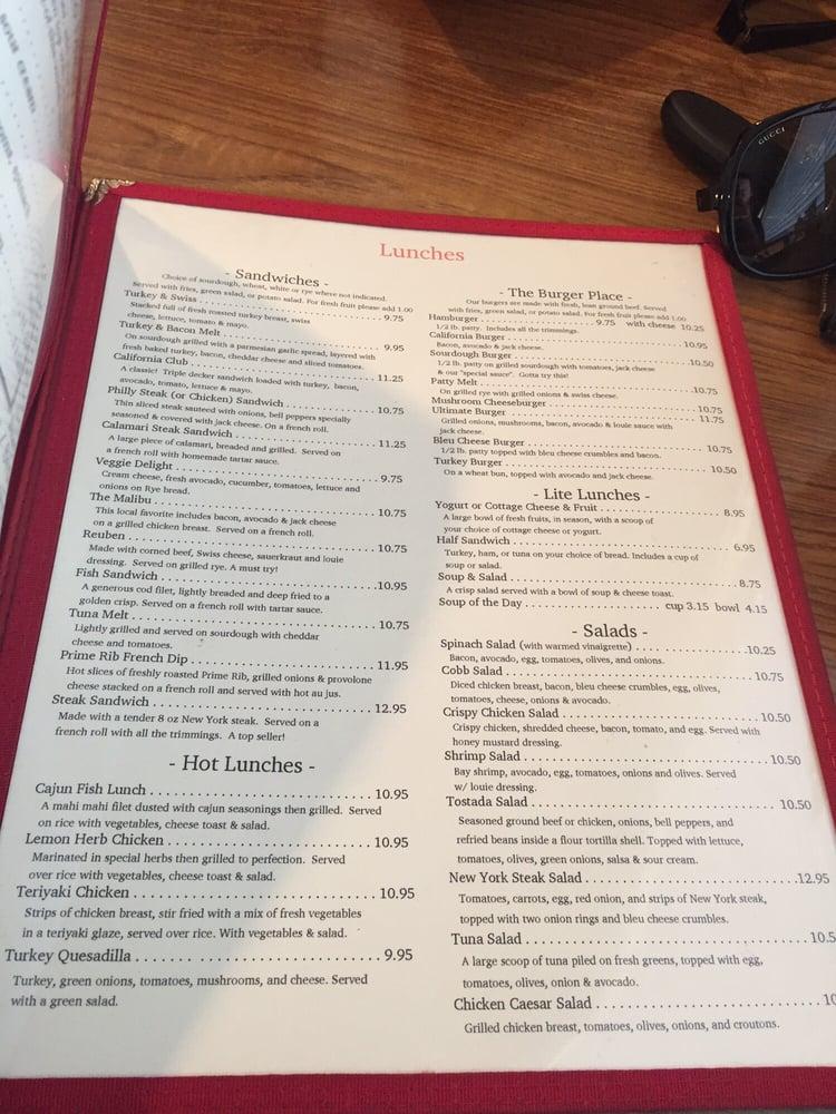 Menu at Red Apple Cafe, Fresno