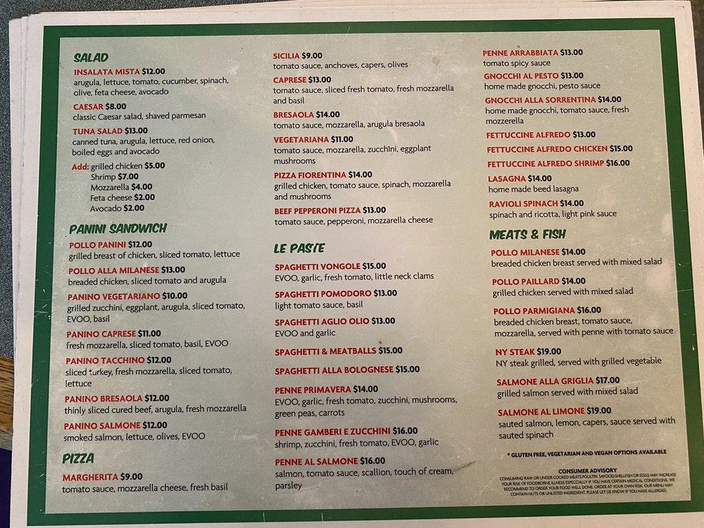Menu at Roberta Pizza & Pasta pizzeria, Fort Lauderdale