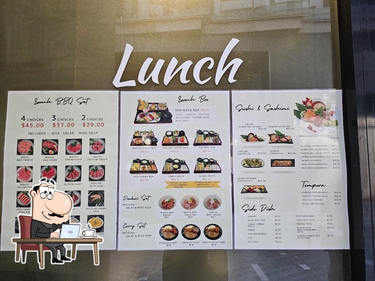 Suminoya Japanese BBQ Restaurant, Sydney - Restaurant menu, prices and ...