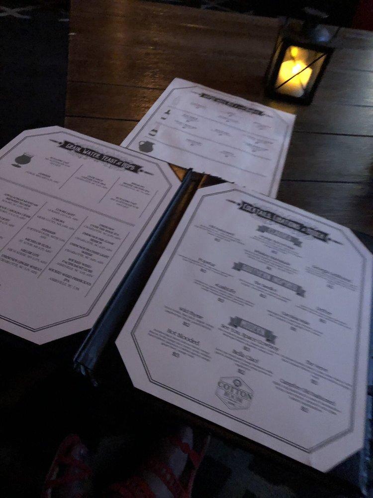 Menu at The Cotton Room pub & bar, Charlotte