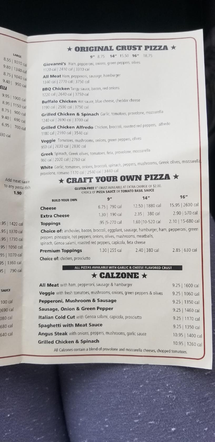Menu at Amato's Sandwich Shops pizzeria, Biddeford, 458 Alfred Rd