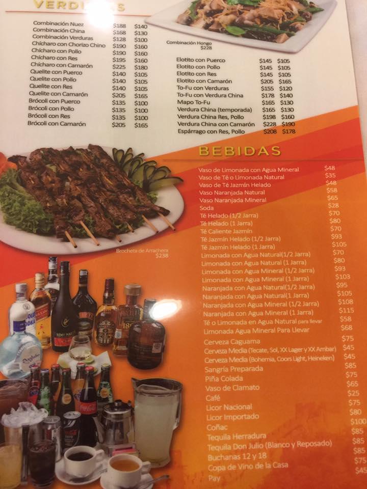 Menu at Good luck restaurant, Mexicali, Calz Independencia 1785