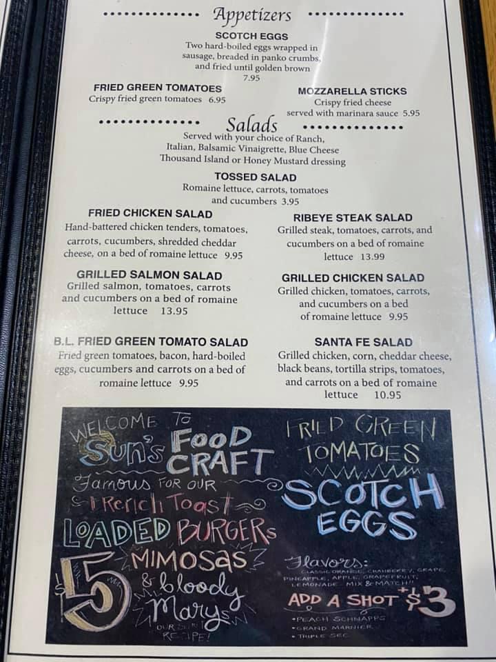 Menu at Food Craft restaurant, Newport News