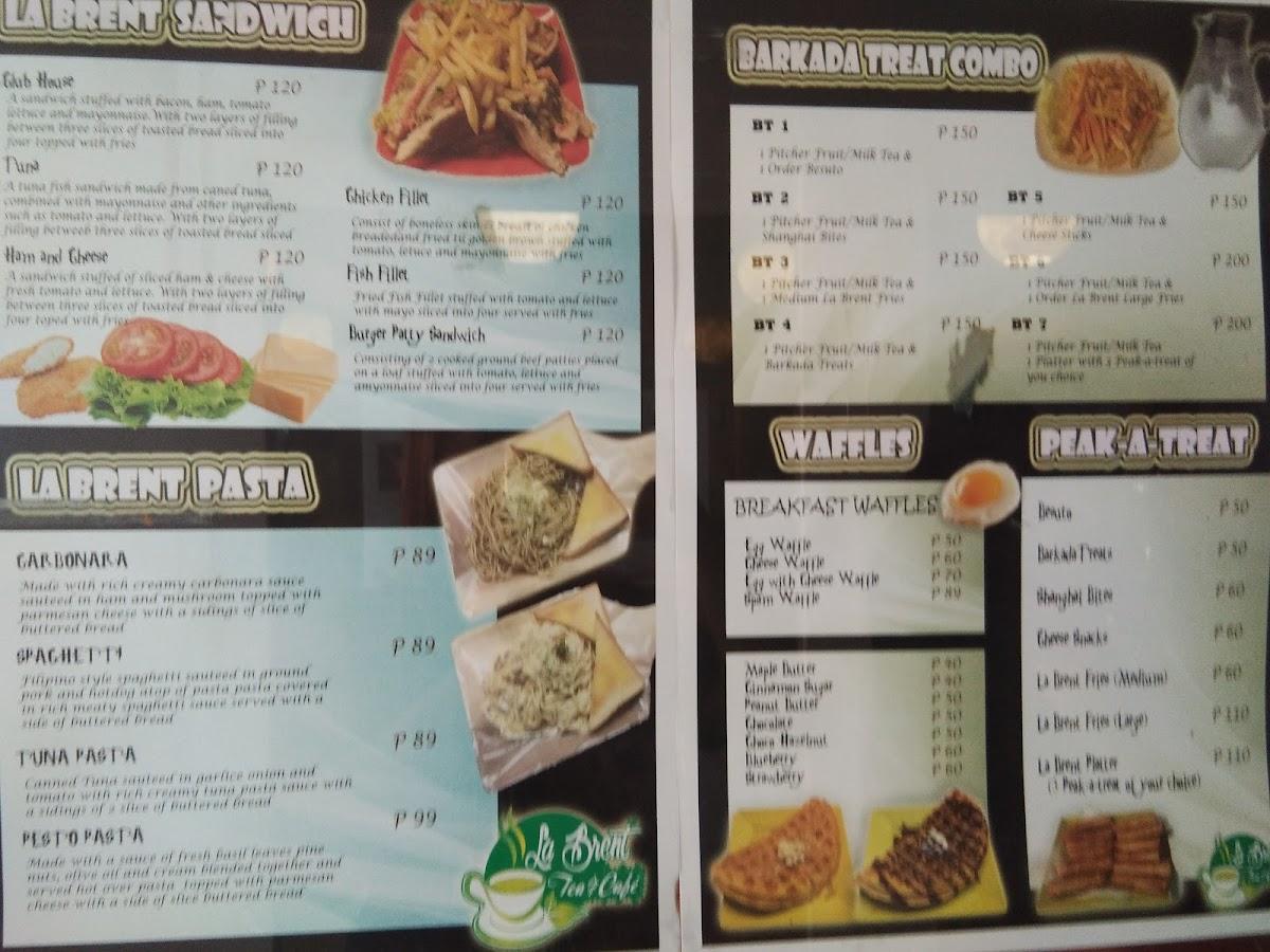 Menu at LaBrent Tea and Cafe, Baguio, Ecco Building