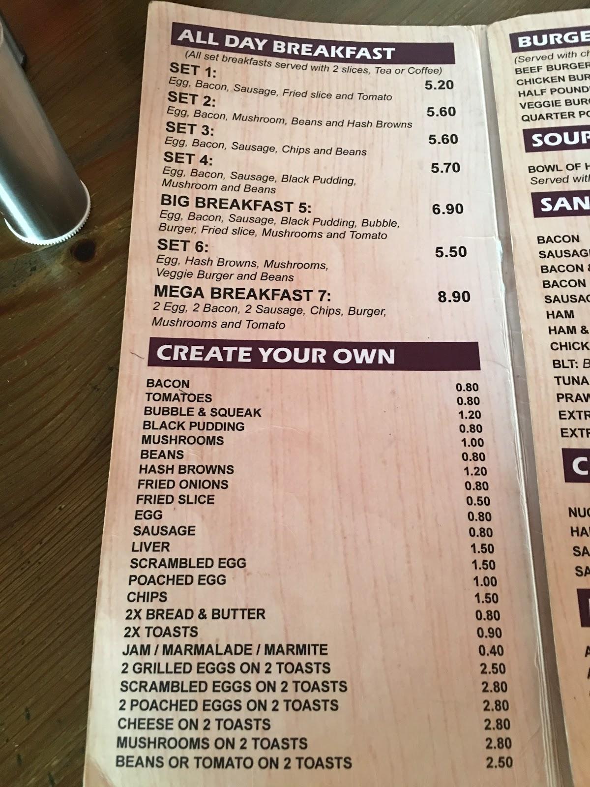 Menu at Caterham Cafe & Bistro, Caterham