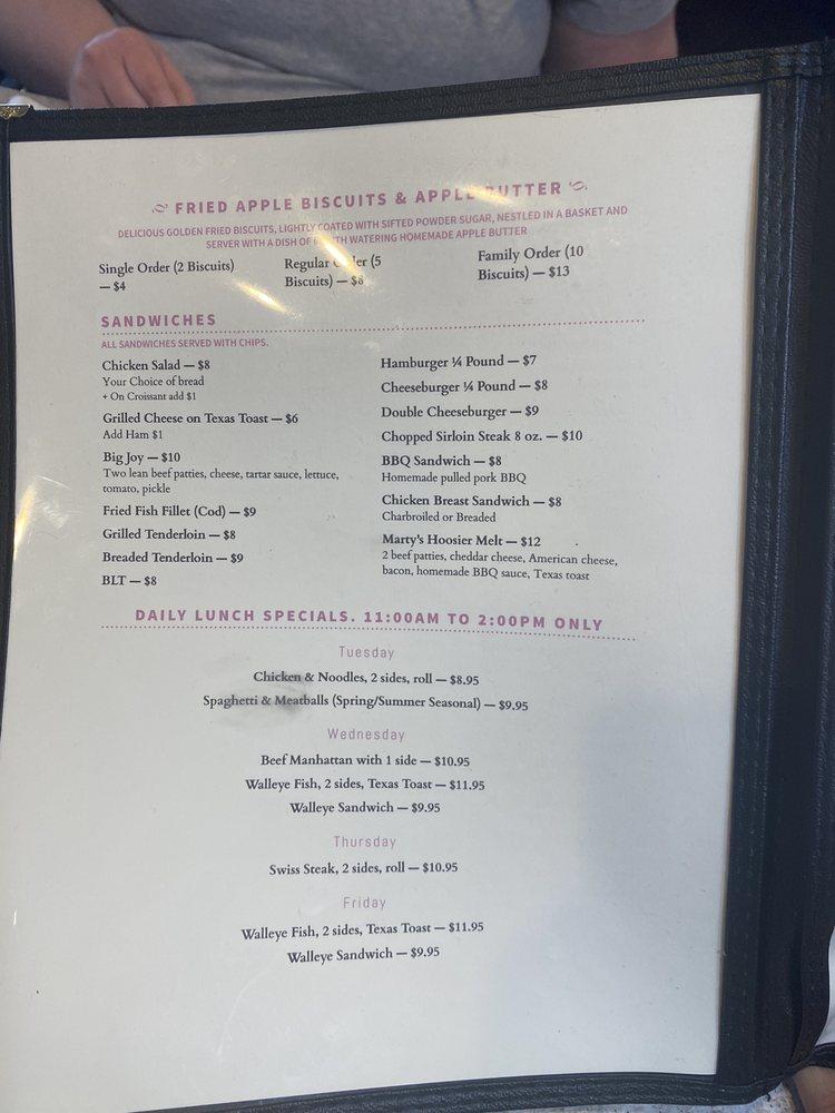 Menu at Chicken Inn restaurant, Shelbyville, 541 E Hendricks St