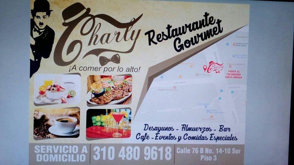 Carta de CHARLY CAFE RESTAURANTE GOURMET, Bogotá, Cl. 76b Sur # 14 - 10 ...